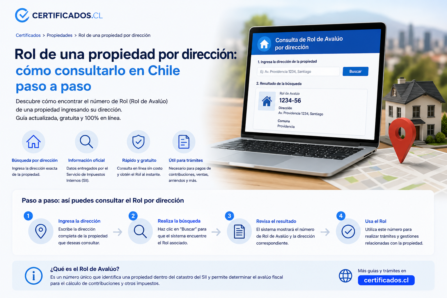 Rol de una propiedad por dirección: cómo consultarlo en Chile paso a ...